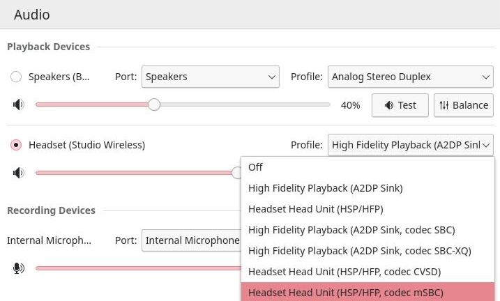 How to improve the sound of my Bluetooth headset? - TUXEDO Computers